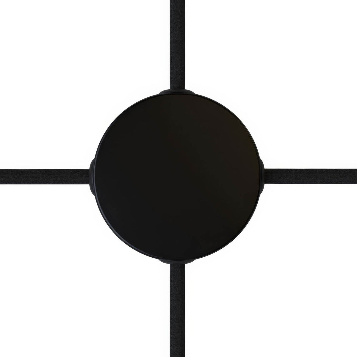 Small metal ceiling canopy with 4 side holes - Matte Black – Creative ...
