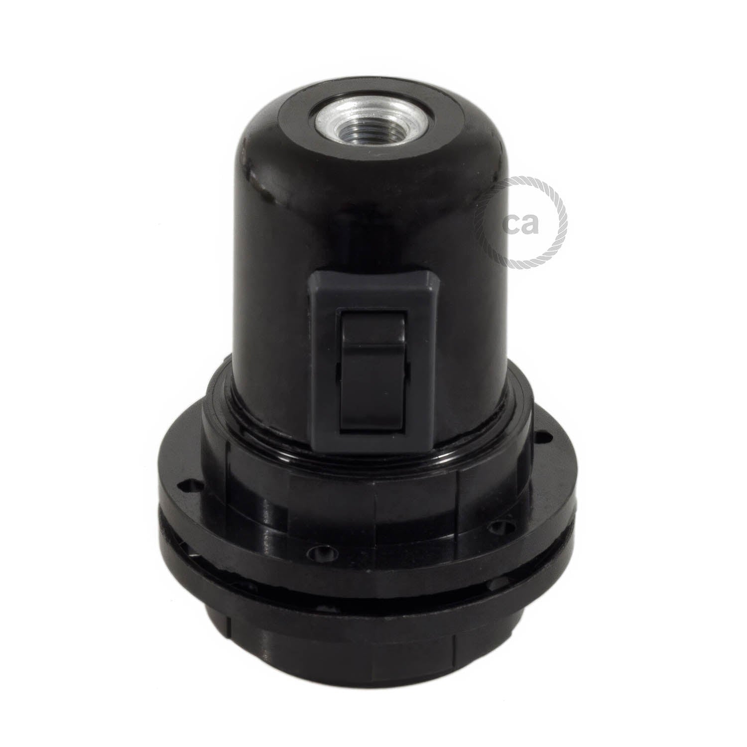 Bakelite socket for Lampshade and switch - Black – Creative Cables