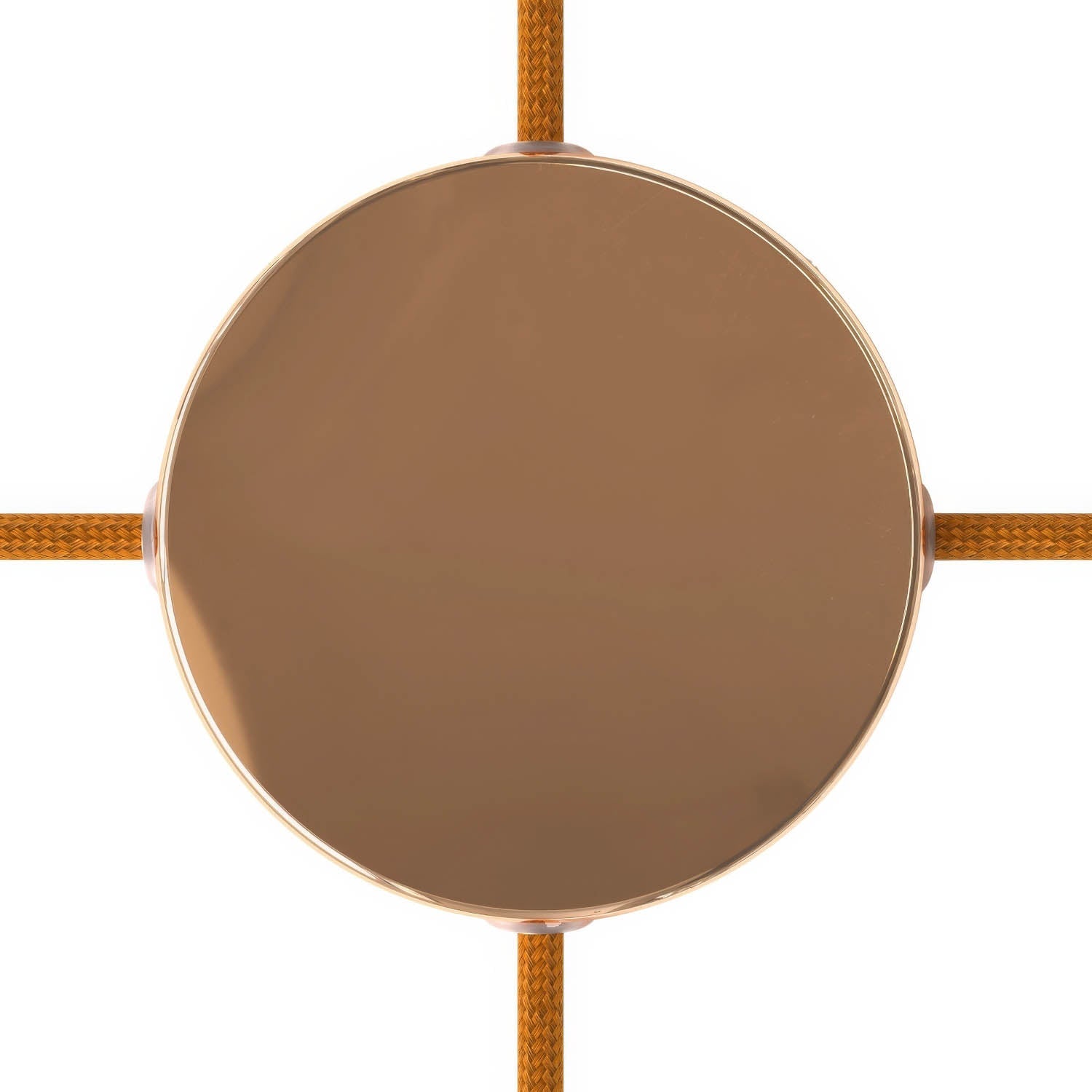 Cylindrical metal ceiling canopy kit with 4 side holes - Copper ...
