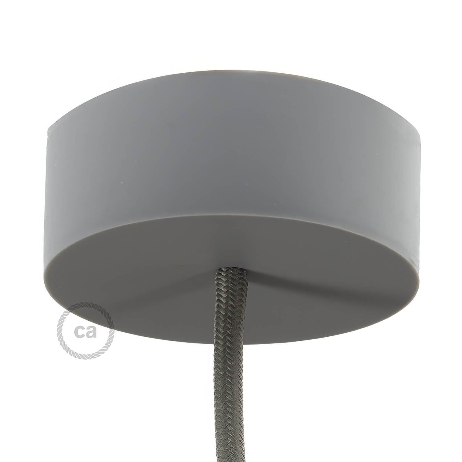Cylindrical ceiling canopy kit in silicone - Gray – Creative Cables