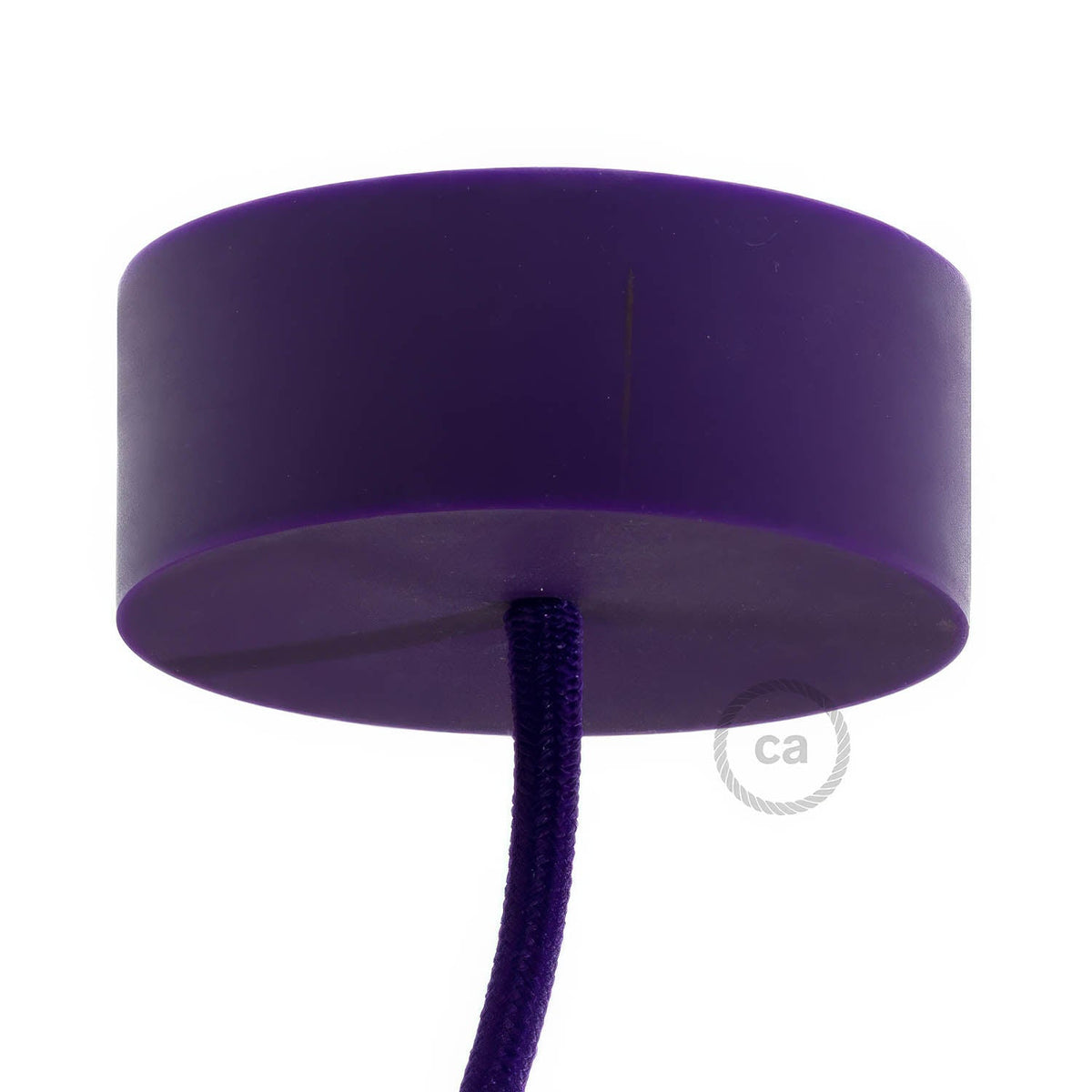 Cylindrical ceiling canopy kit in silicone - Violet – Creative Cables
