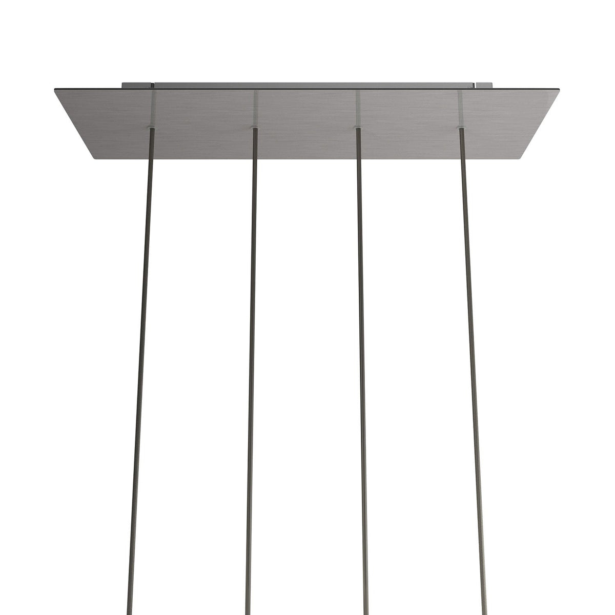 XXL rectangular Ceiling canopy Ros One with 4 aligned holes - Satin ...