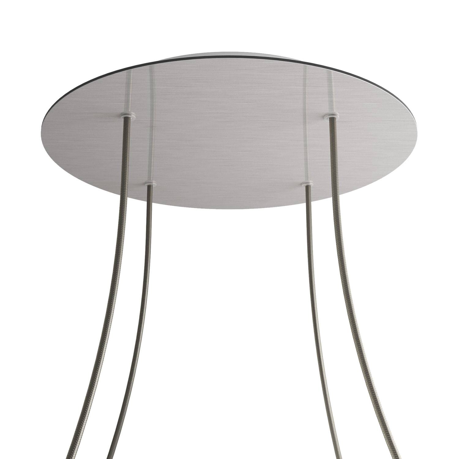 XXL Ceiling canopy Rose-One round, 400 mm diameter with 4 holes and 4 ...