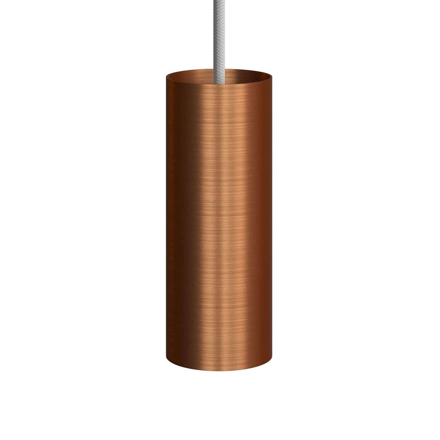 Tub-E14, metal tube for spotlight with E14 socket - Satin copper ...